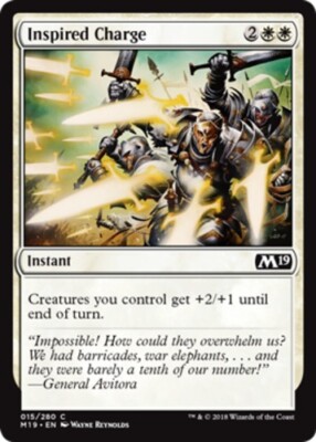 MTG: Inspired Charge [Moderately Played] Core Set 2019 Magic the ...