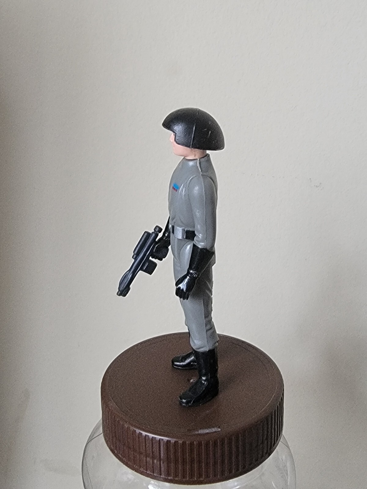 Vintage Star Wars POCH Death Squad Commander Complete * DOUBLE BLUE BAR ...