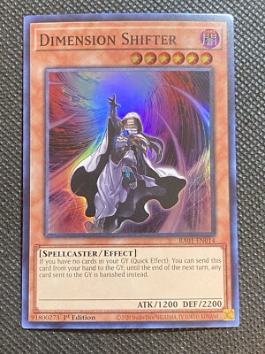 YuGiOh! - Dimension Shifter RA01-EN014 Super Rare 1st Edition Near Mint ...
