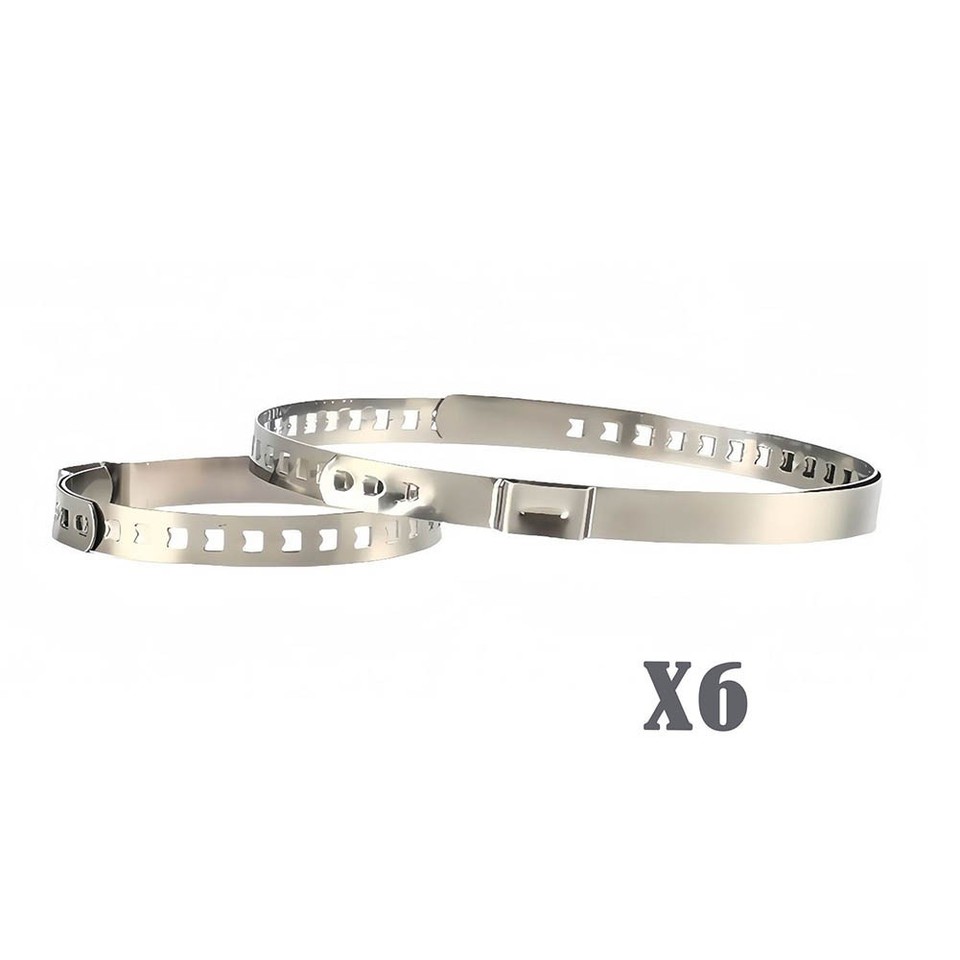 Adjustable Drive Shaft Clamps in Stainless Steel 12 Piece Kit for Cars ...