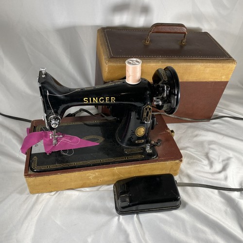 Vintage SINGER 99k Electric Portable Sewing Machine w/Pedal and Case | eBay