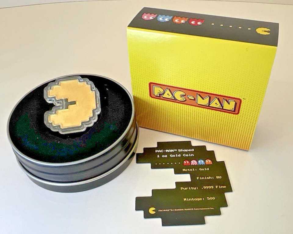 2021 Niue $250 PAC-MAN™ 1 oz .9999 Fine Gold Shaped Coin – Rare 500 ...