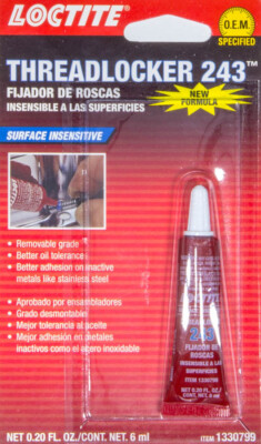 Threadlocker 243 Blue 6ml/.20oz | eBay