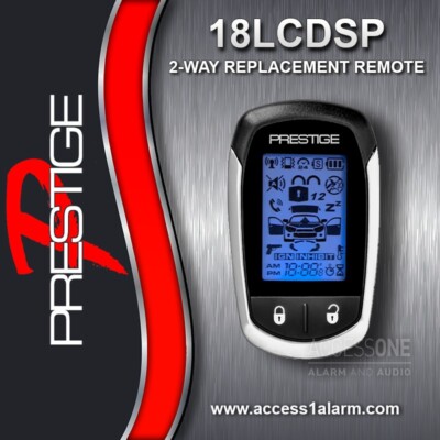 NEW Prestige 18LCDSP 2-Way LCD Remote Control TBQT30-SS2W APS596Z ...