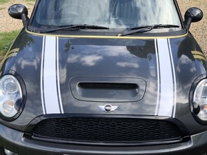 PAIR OF MINI COOPER S BONNET Racing STRIPES VINYL GRAPHICS DECALS R50 ...