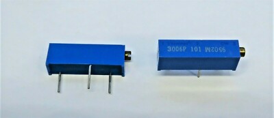 BOURNS 3006P-001-101 TRIMPOT 100Ω RESISTOR 5-PC LOT | eBay