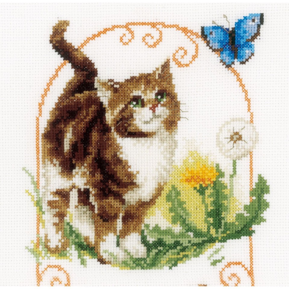VERVACO 0148160 CATS EXPLORING COUNTED CROSS STITCH KIT | eBay