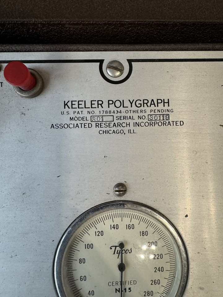 Keeler Model 301 Lie Detector Polygraph Instrument Vintage 30119 | eBay