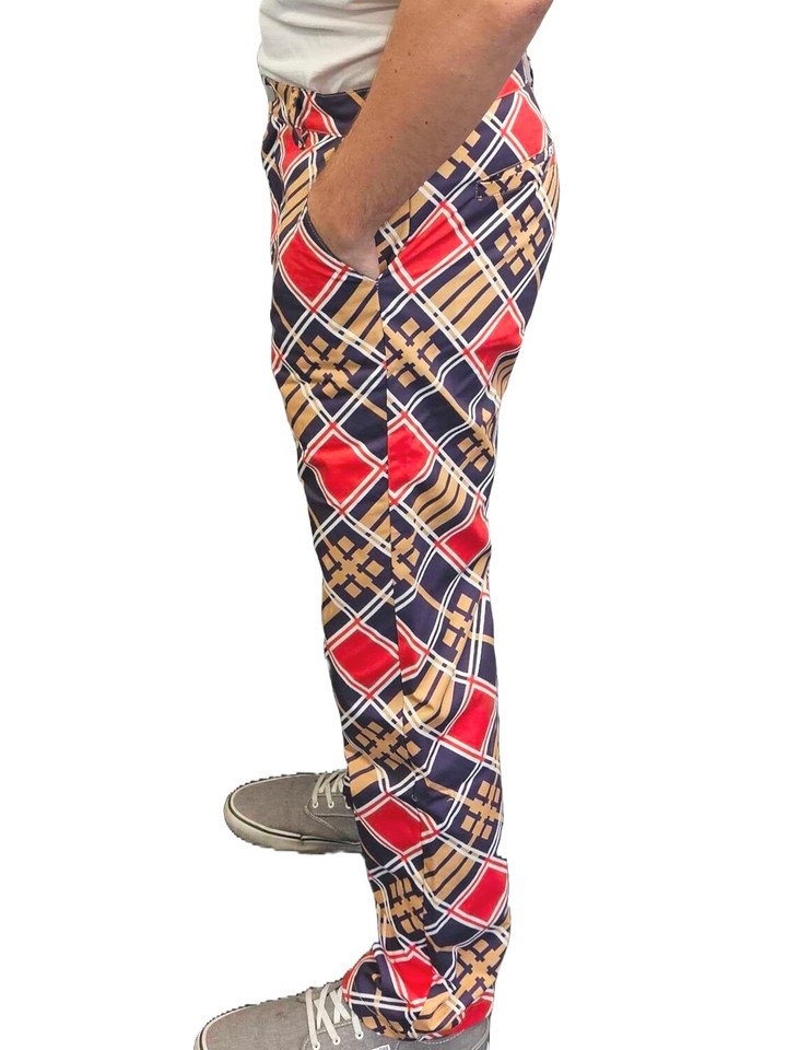 Al Czervik Patterned Golf Pants Caddyshack Movie Costume Rodney ...