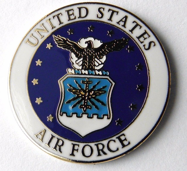 US AIR FORCE USAF REGULAR EMBLEM LAPEL PIN BADGE 1 INCH | eBay