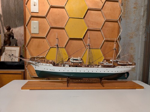Wooden Sailing Ship Model Danmark Kobenhavn Copenhagen | eBay