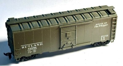 HO Scale Weathered Box Car Rutland 72856 Freight Train Car | eBay