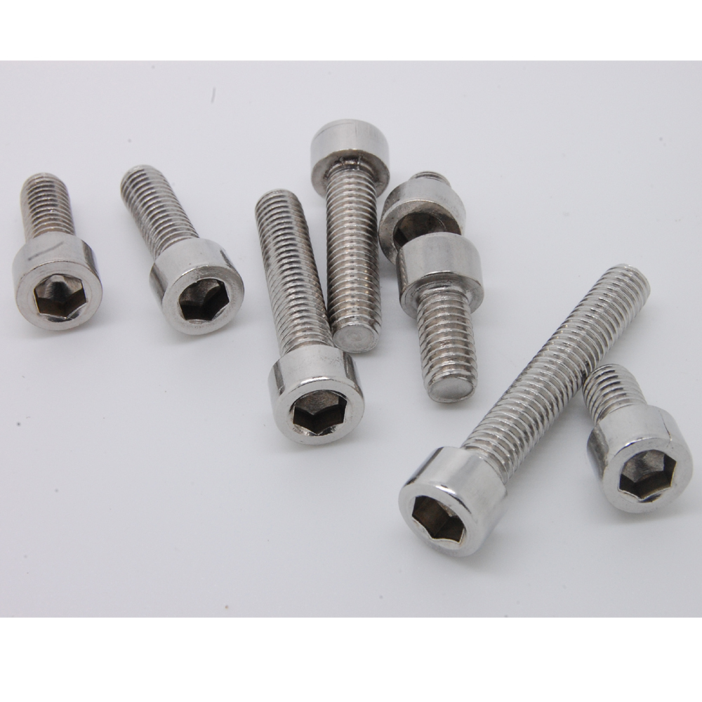 Metric Thread M6 Stainless iron Hex Bolt Kit 304 Cap Nut Washer Set ...