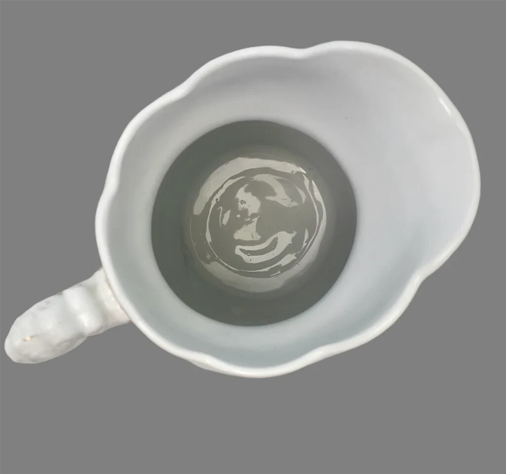 Antique White Tea Leaf Ironstone Pitcher 11 1/2" Chelsea Bishop ...