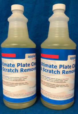 APPLIED ULTIMATE PLATE CLEANER & SCRATCH REMOVER FOR METAL PLATES 2 QTS ...