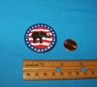 Republican Elephant Button Vintage 1988 Political Button | eBay