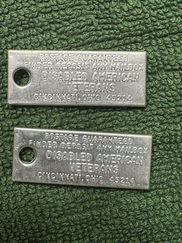 1968 Kansas DAV Tag Keychain License Plates Fobs WY-76401 | eBay