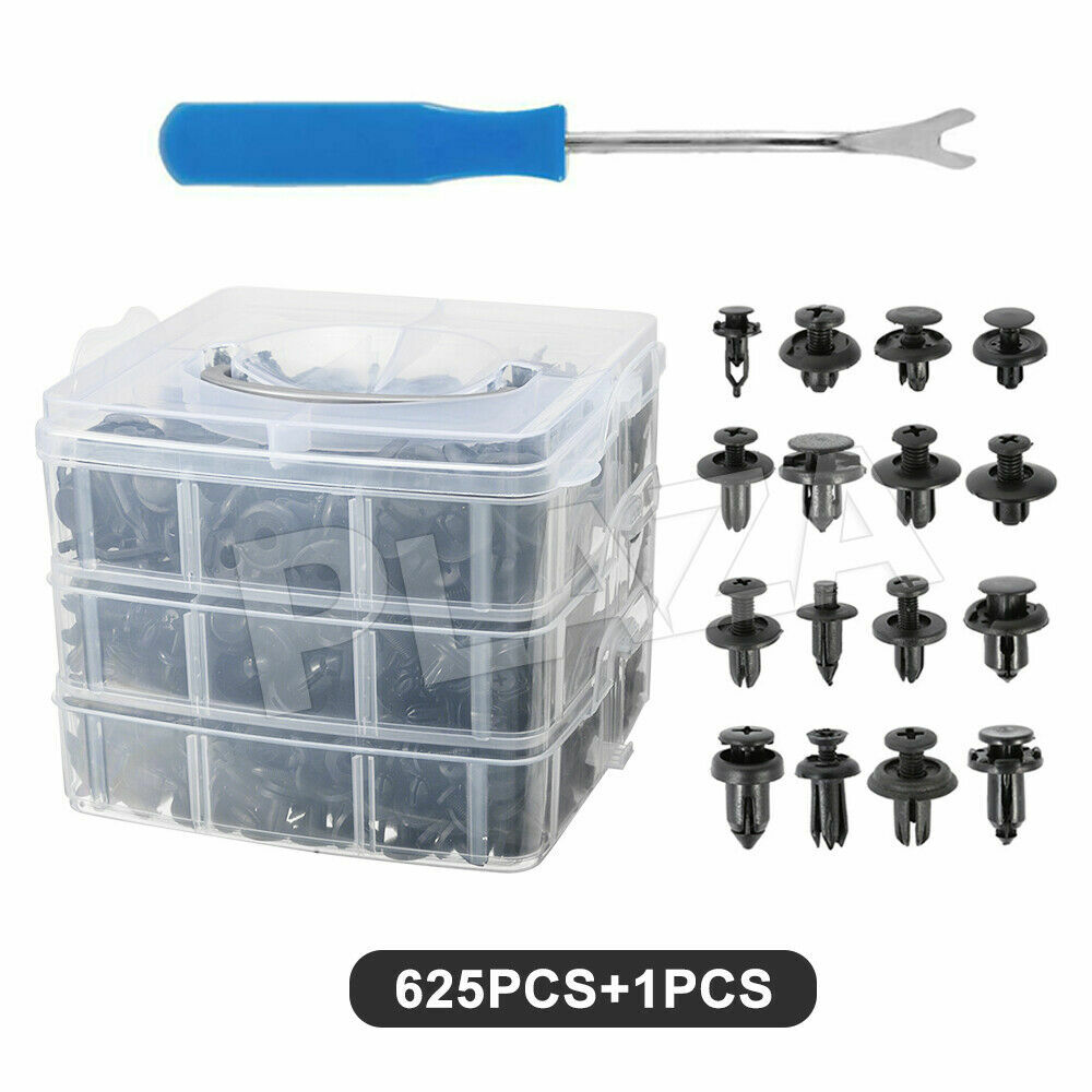 1126PCS Car Body Trim Clips Kit Rivets Retainer Panel Bumper Plastic ...