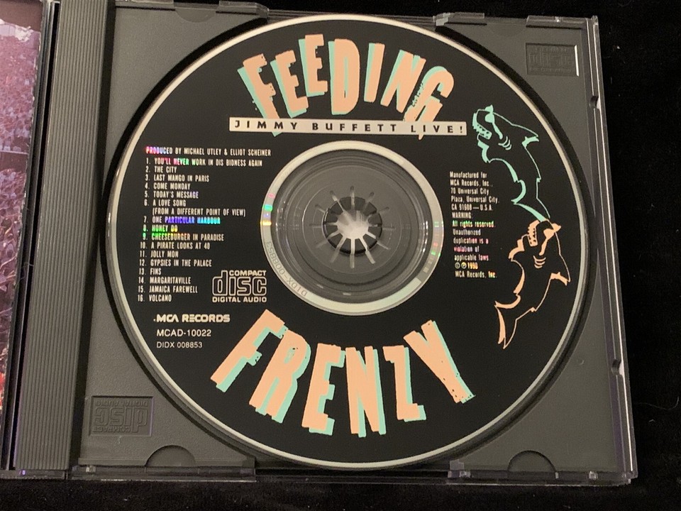 JIMMY BUFFETT - Live! Feeding Frenzy - MCA CD 1990 (no ifpi) 8811002220 ...