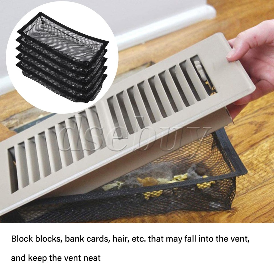 5 Pack Air Vent Covers Net Screen Trap Black 4"x10" for Home Floor | eBay