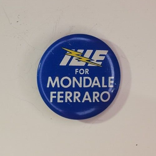 Vintage 1984 IUE for MONDALE FERRARO Presidential Campaign Litho ...