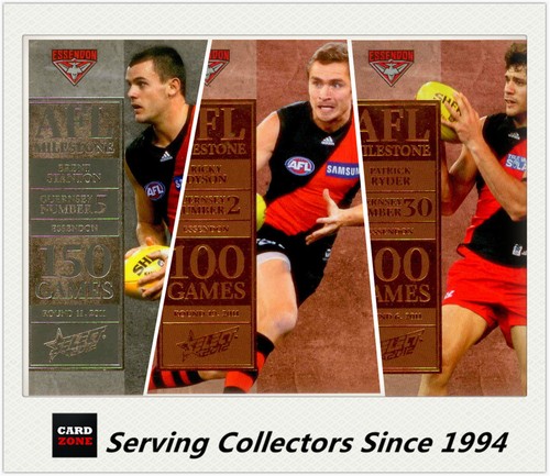 AFL Trading Card MILESTONES SUBSET MASTER TEAM SET-ESSENDON-2012 AFL ...
