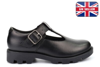 Girls Real Leather School Shoe Girls Leather School Shoes Memory Foam T ...