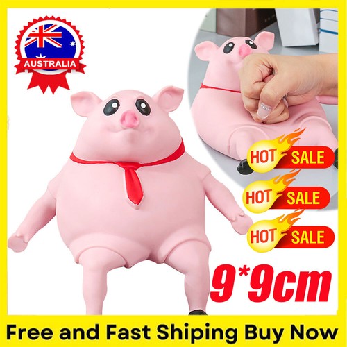 Hot Squeeze Piggy Relief Stress Toy Stress Relief and Stretch Pig | eBay
