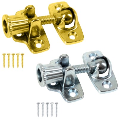 BRASS / SILVER SASH WINDOW FASTENER LEVER ARM LOCK Catch/Latch/Wooden ...