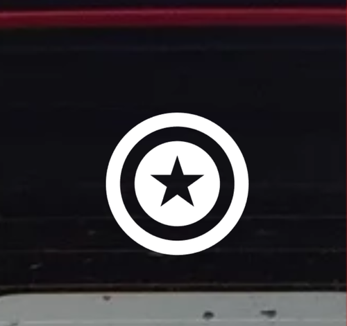 Avengers Captain America Shield Windshield Sticker Decal 100mm | eBay ...