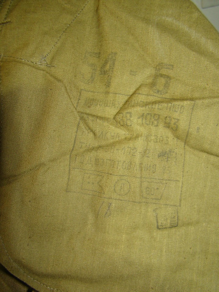 VERY RAR Sz.54-6 COTTON AFGANKA Soviet sand camo field uniform afghanka ...