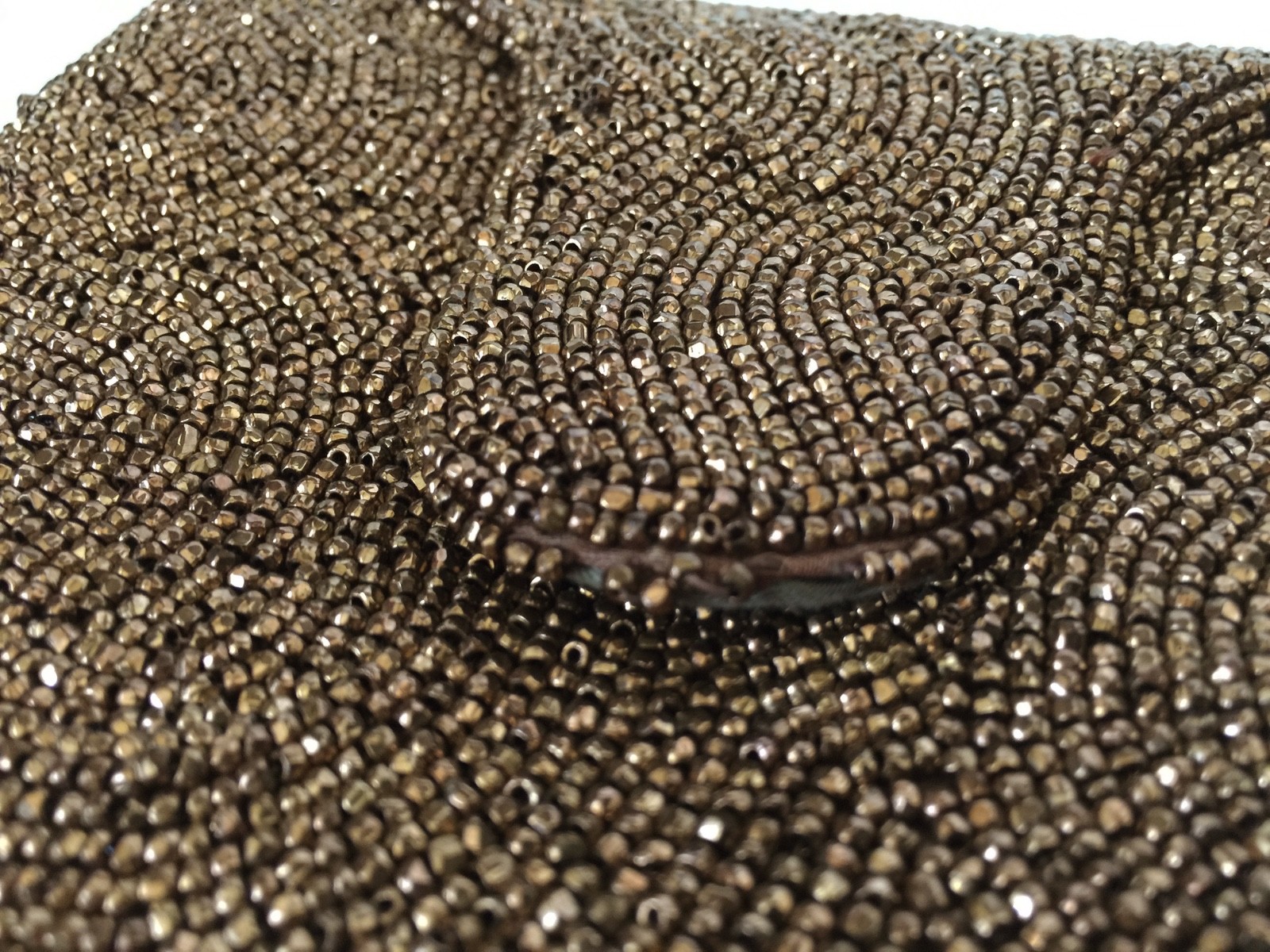 VTG 40s K & G Charlet French Copper Glass Beaded Box Bag | eBay