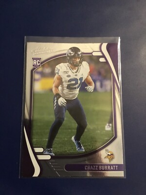 2021 Absolute # 163 CHAZZ SURRATT Rookie Minnesota Vikings Football ...