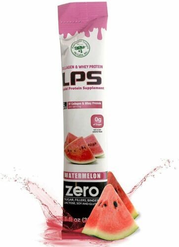 LPS Liquid Collagen + Whey Protein Supplement Watermelon 1 oz Pack of 3 ...