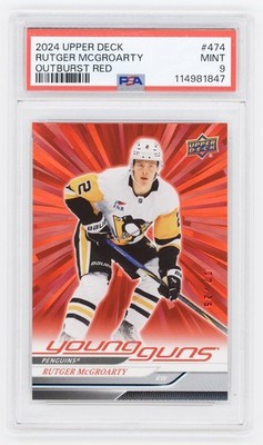 2024-25 Upper Deck Series 2 Young Guns 474 Rutger McGroarty OUTBURST ...