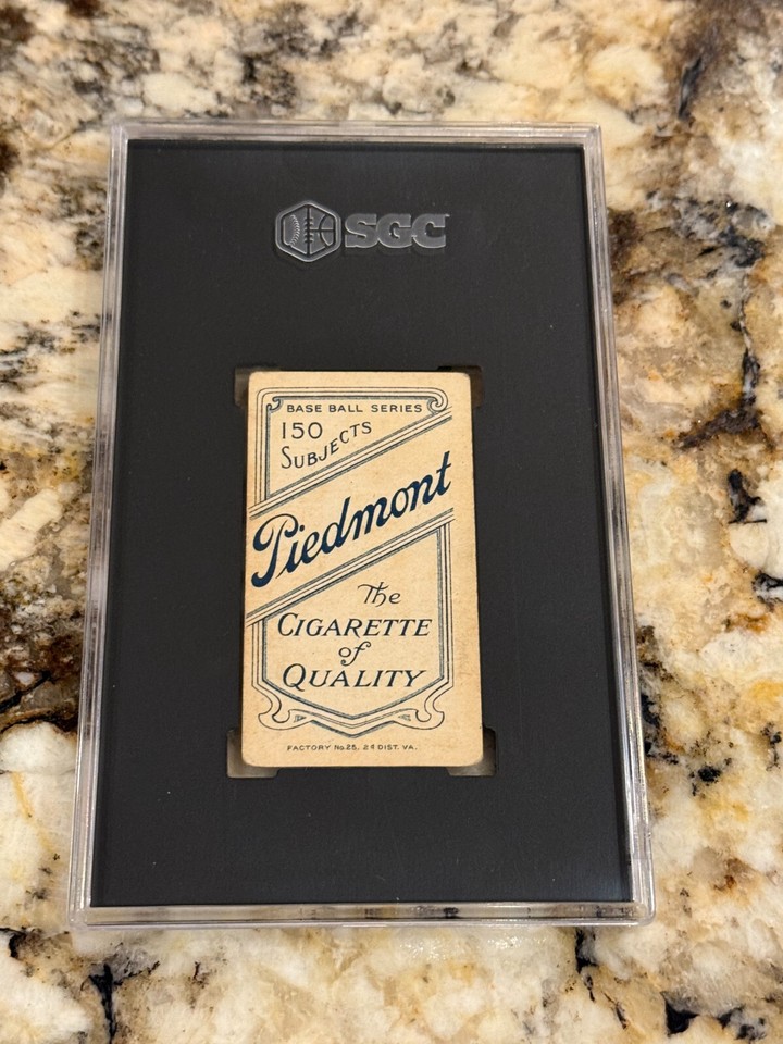 1909 T206 Piedmont Nap Lajoie Portrait SGC 3 Freshly Graded Centered ...