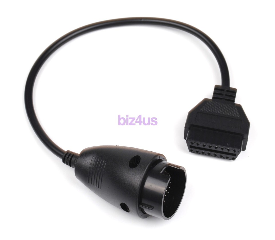 38 Pin to 16 Pin OBDII OBD2 Adapter Connector Scanner Cable For ...