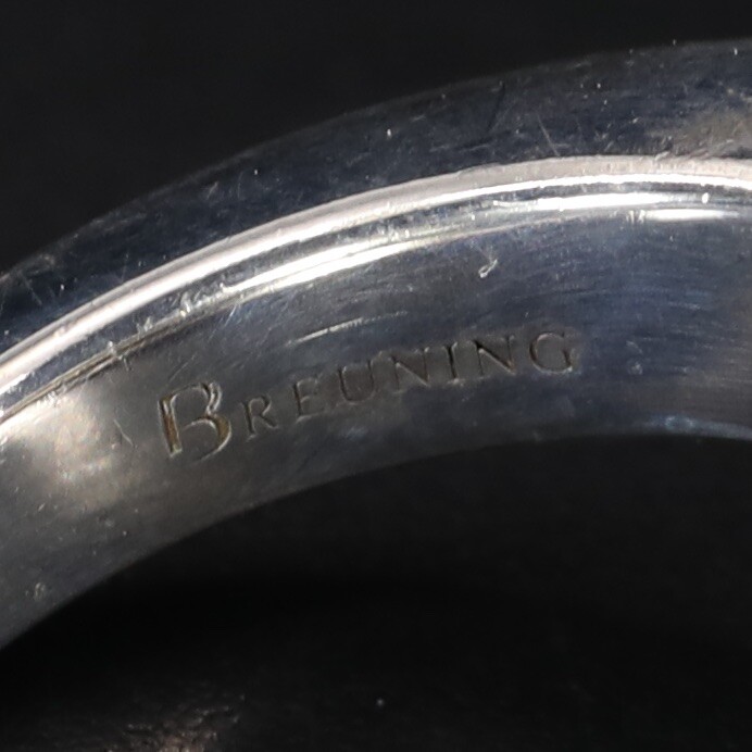 Sterling Silver - FRANZ BREUNING Faceted Aqua Topaz Ring Size 6.5 - 8g ...