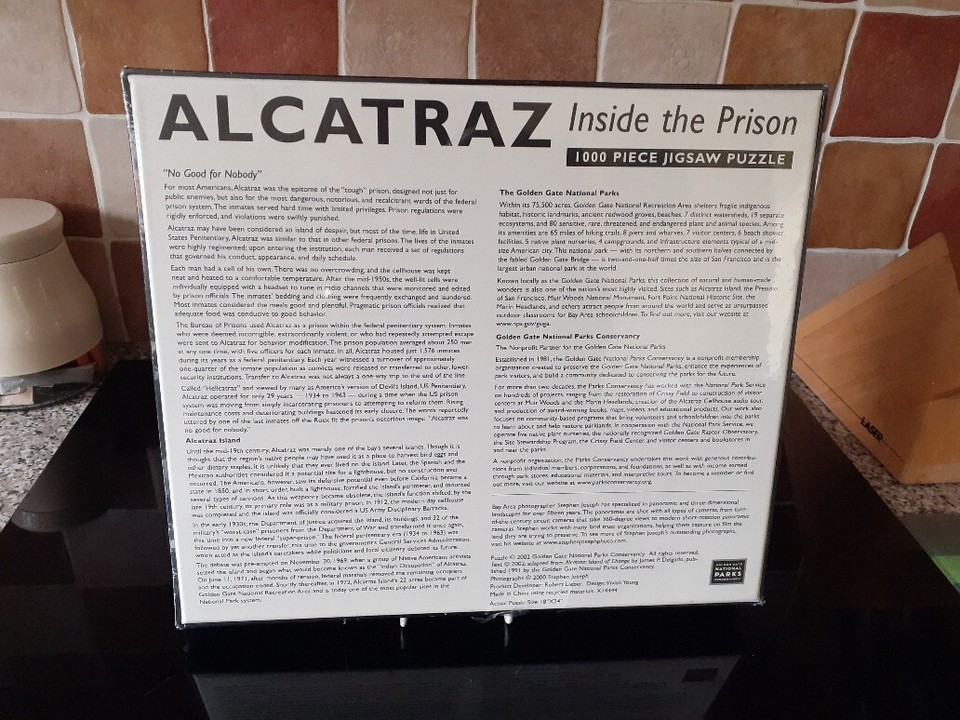 'ALCATRAZ' 360 Degrees Inside the Prison Jigsaw Puzzle 1000 Pieces NEW ...
