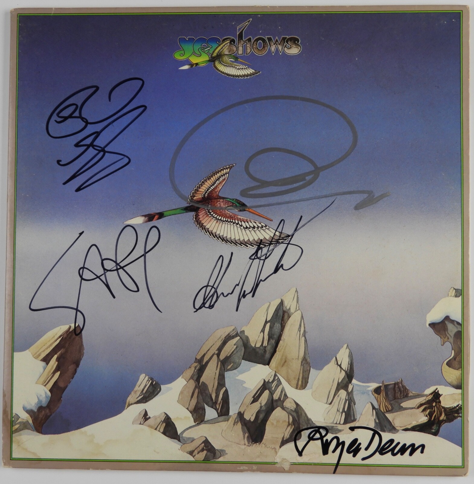 YES JSA Signed Autograph Album Record Vinyl Jon Anderson Steve Howe ...