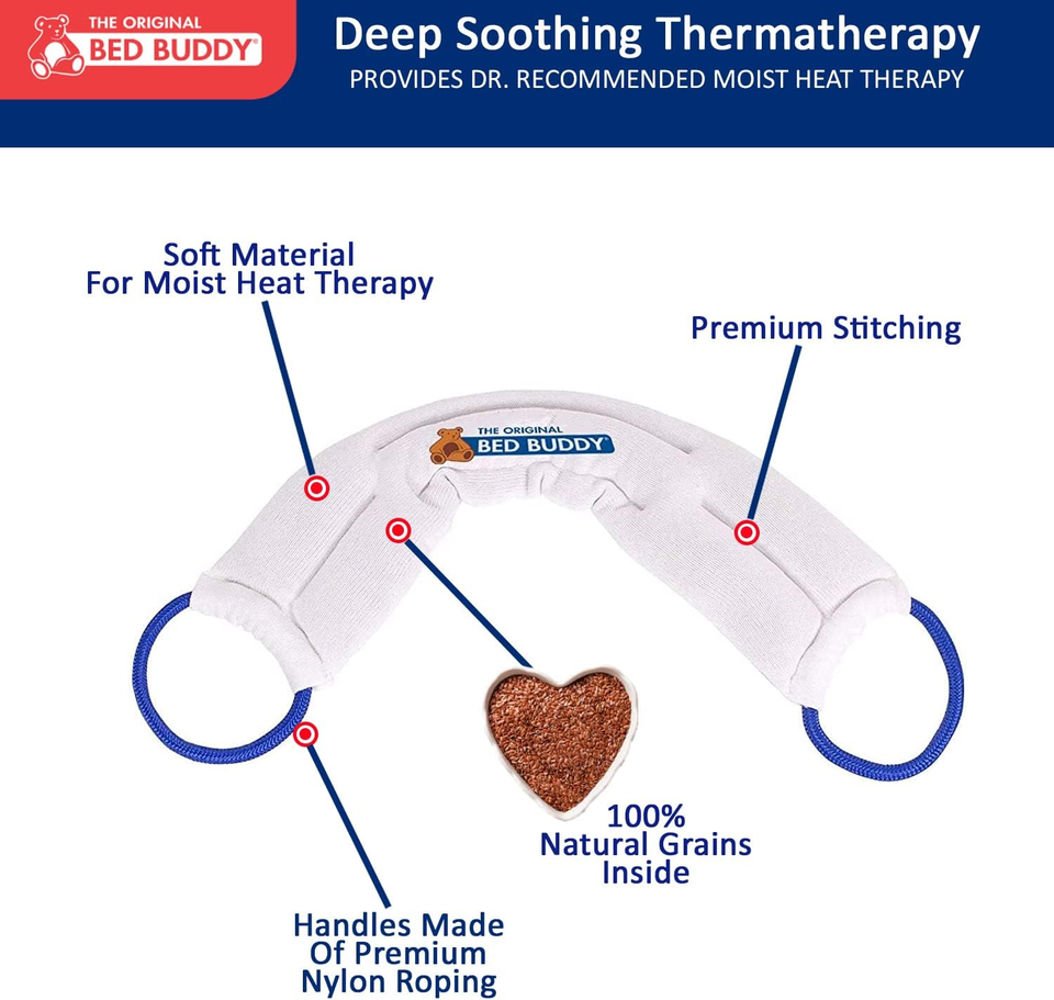 Bed Buddy Neck Heating Pad and Microwave Heating Pad, Heated Neck Wrap ...