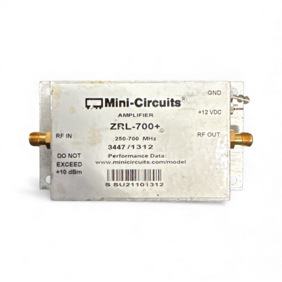 Mini-Circuits ZRL-700+ RF Amplifier 10–700 MHz Broadband 50Ω SMA – Used ...