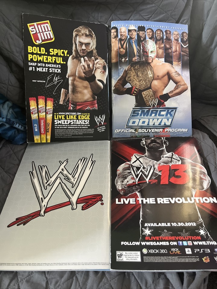 WWE official souvenir program 2006, 2007, 2010, 2012 | eBay