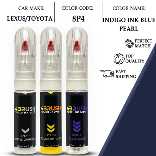 LEXUS/TOYOTA 8P4 INDIGO INK BLUE PEARL Touch Up Paint Scratch Remove ...