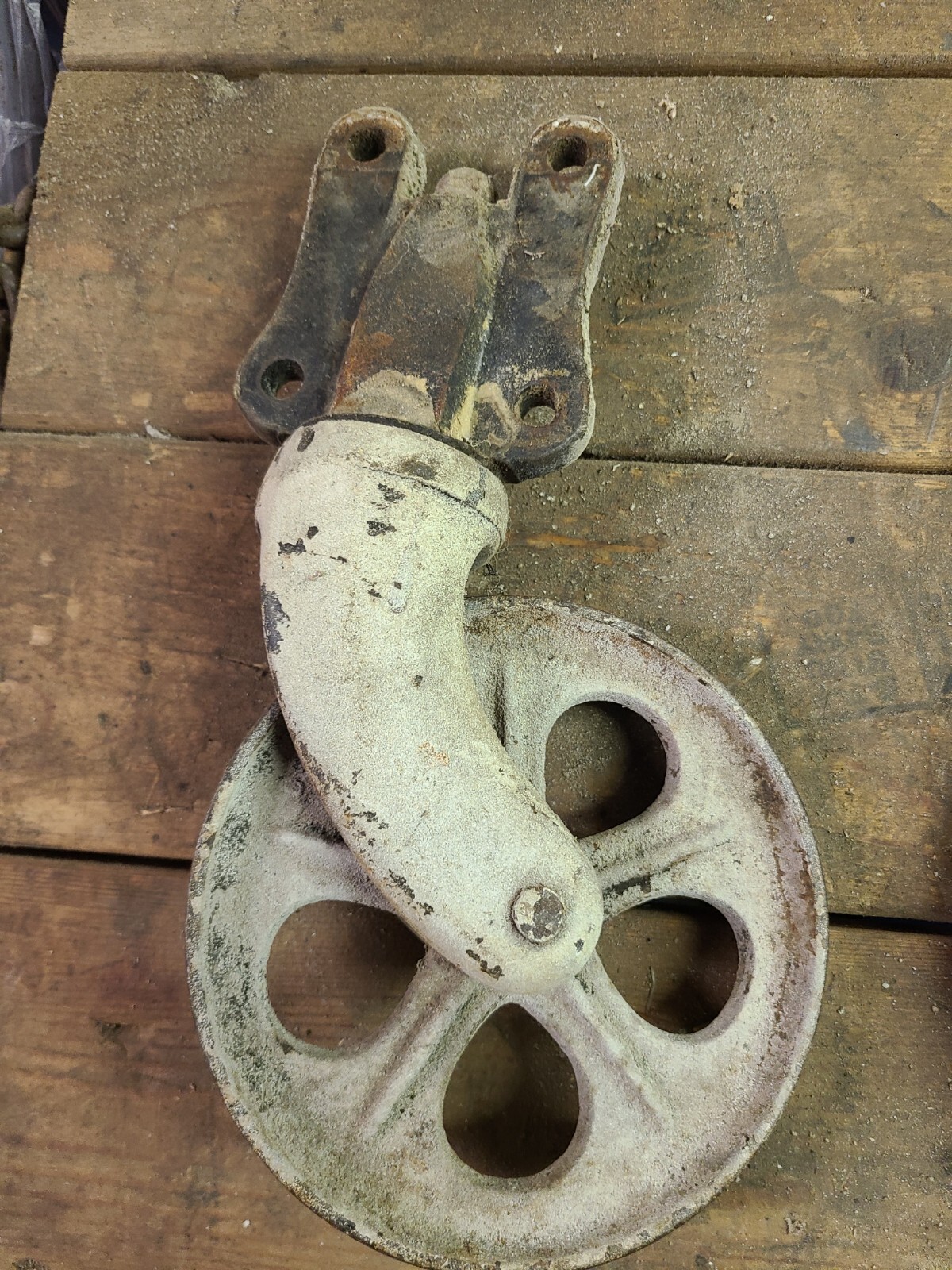 Antique Vintage Cast Iron Factory Industrial Caster Railroad Cart ...