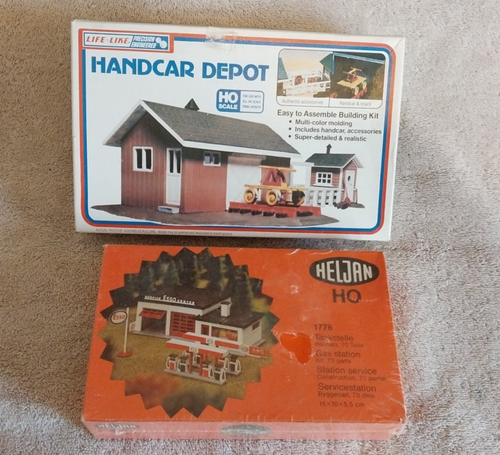 Heljan Ho Esso gas station Kit #1776 Life Like Ho Handcar Depot Kit ...
