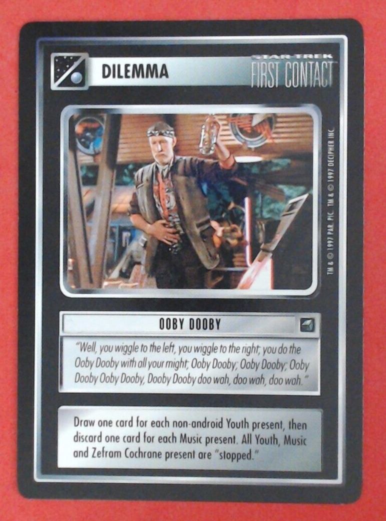 Star Trek CCG - Ooby Dooby - First Contact -R160 | eBay