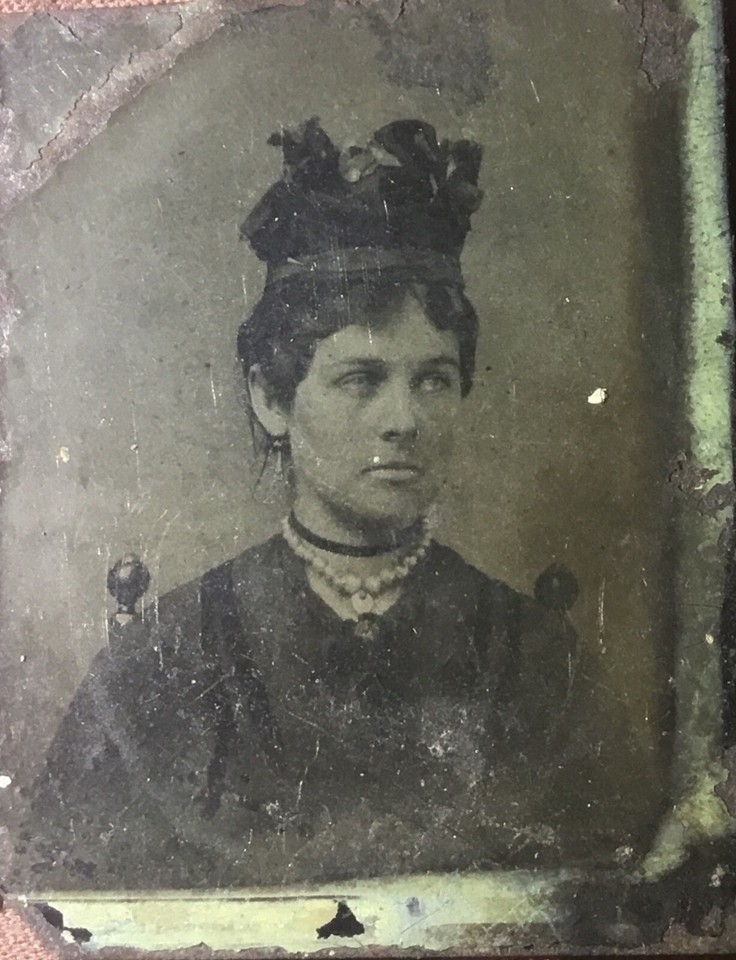 Rare Antique Tintype Of Catherine Devine McCarty Antrim Mother Of Billy ...