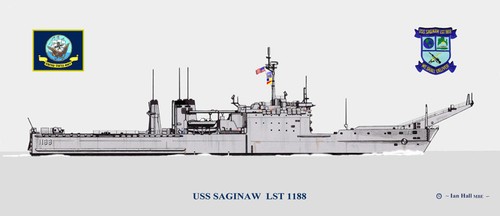 USS Saginaw LST-1188 Ship Print US Navy | eBay