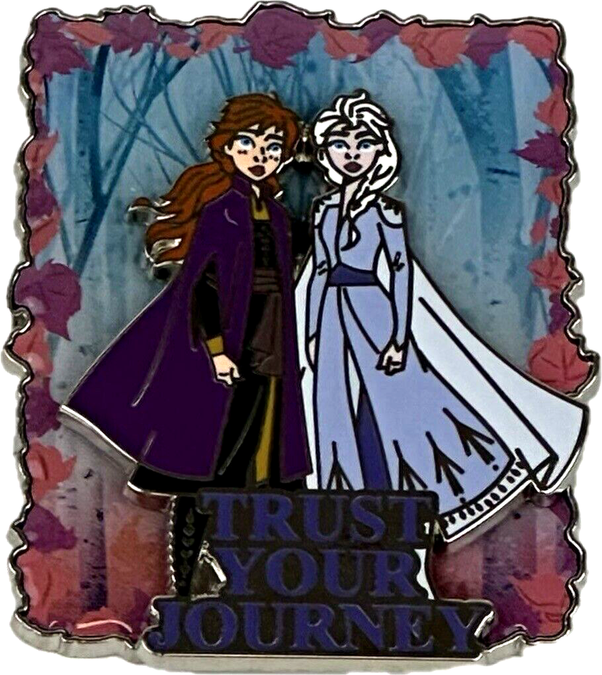 Disney Parks Silver Blue Pink Purple Frozen 2 Anna Elsa Trust Your ...